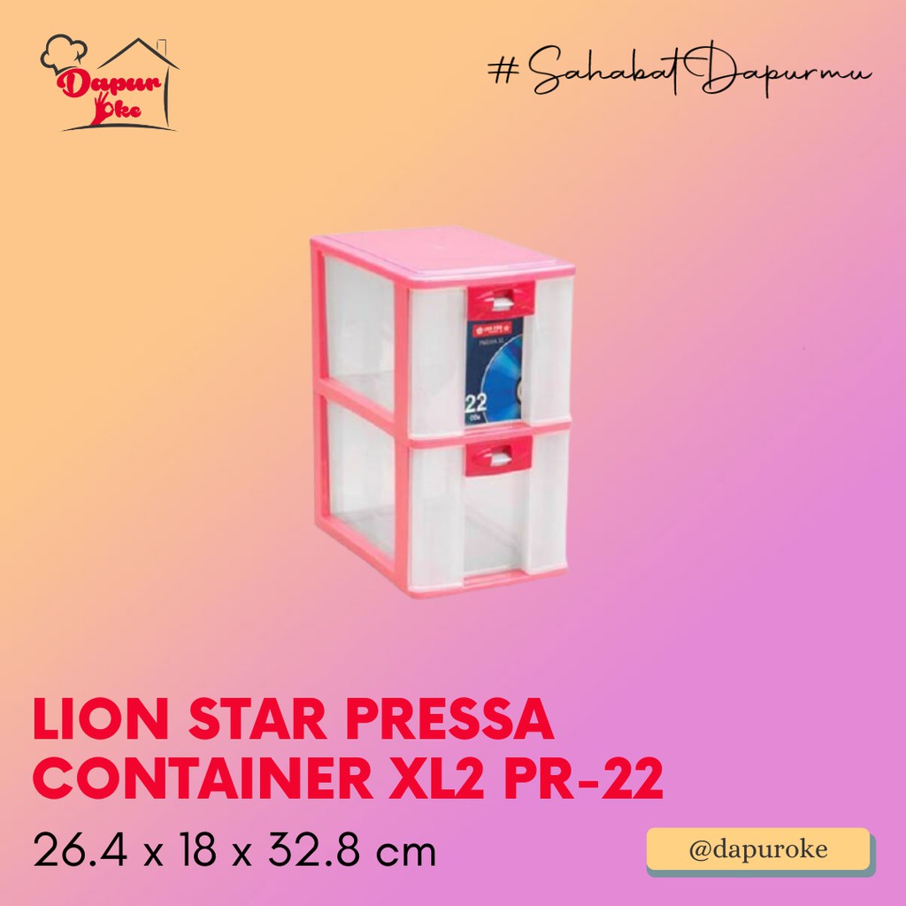 Jual Lion Star Pressa Container XL2 PR-22 / Rak CD / Laci CD | Shopee ...