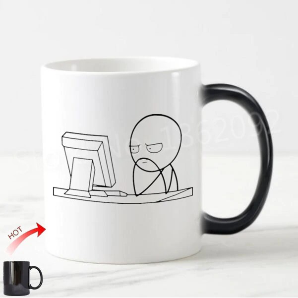 Jual Novelty Meme Computer Guy Coffee Mug Tea Cup Funny Stickman Nerd ...