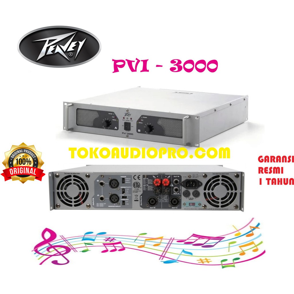 Jual Power Peavey Pvi3000 PVI-3000 Original Power Amplifier | Shopee ...