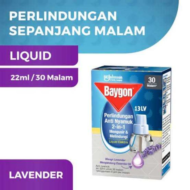 Jual Baygon Liquid Elektrik Lavender 22ml | Anti Nyamuk Cair Refill Wangi Menenangkan | Shopee ...