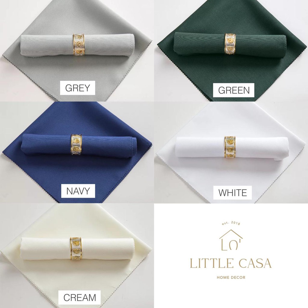 Jual Table Napkin / Hotel Dinner Cloth / Kain Meja Makan | Shopee Indonesia