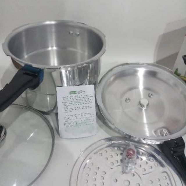 Jual presto 8 Liter HAPPY CALL panci preasure 3 in 1 panci kukus untuk ikan dan daging | Shopee ...