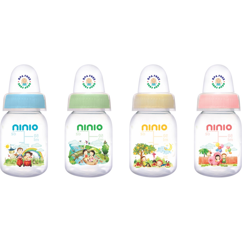 Jual Ninio Botol Susu ASI Eko BPA FREE DEHP FREE 50 ml E-050 | Shopee ...