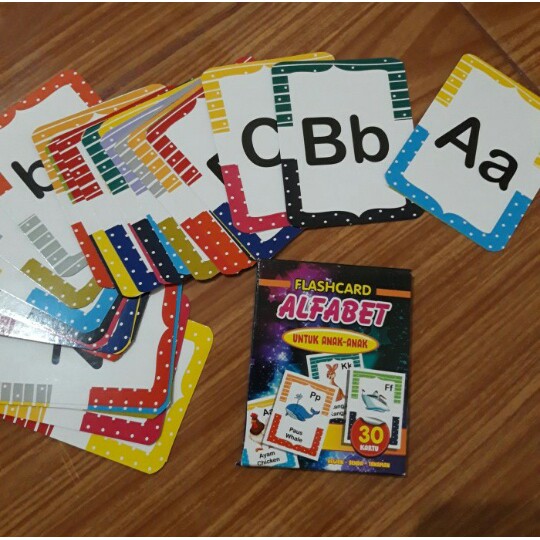 Jual FlashCard Anak Mengenal Huruf Abjad dan Hewan | Shopee Indonesia