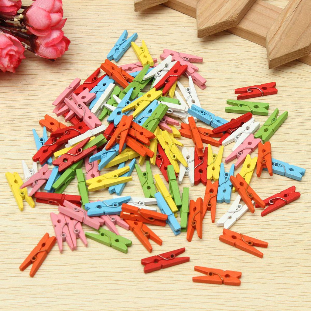 Jual klip kayu penjepit Foto Bahan Kayu Ukuran 35mm Wooden Clip Untuk ...