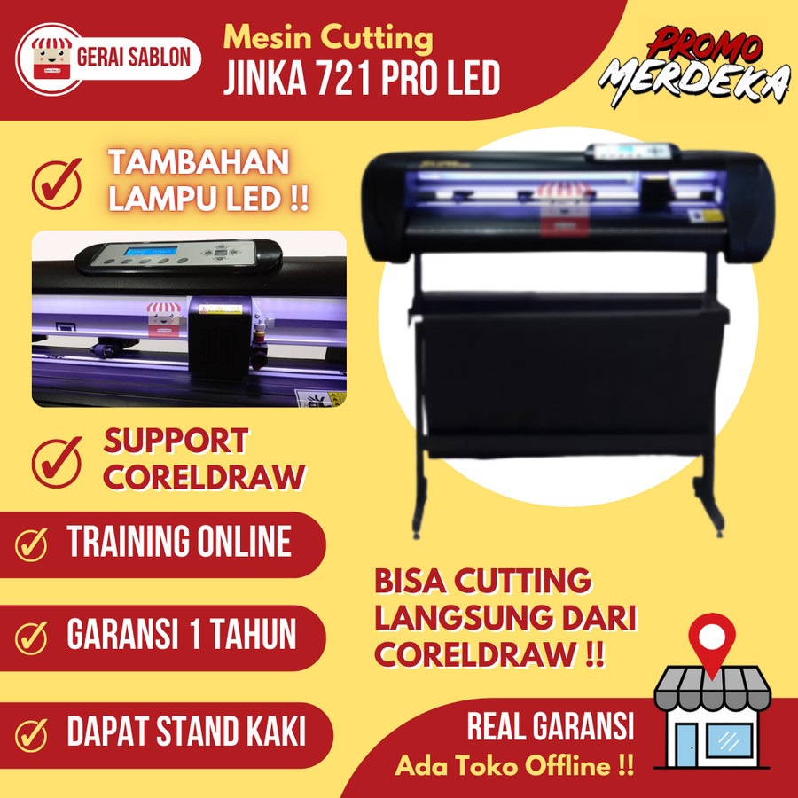 Jual MESIN CUTTING STICKER 721 PRO LED | 721 PRO AC COREL DRAW | Shopee ...