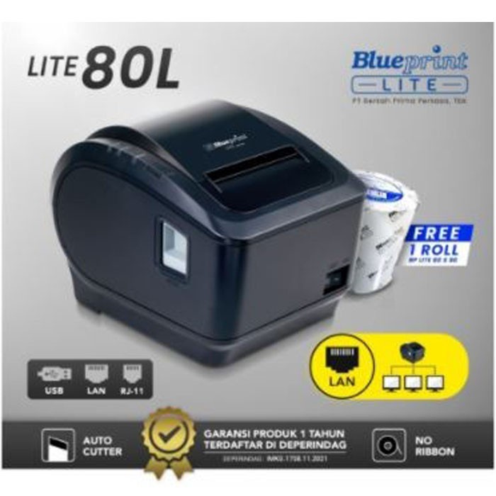 Jual Blueprint BP-Lite 80L Lite Thermal Printer Kasir POS USB LAN 80L | Shopee Indonesia