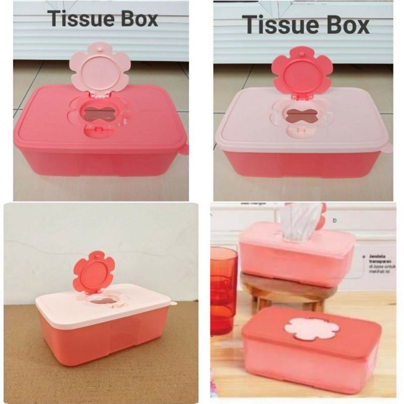 Jual tissue box tupperware peach( 1 pc ) | Shopee Indonesia