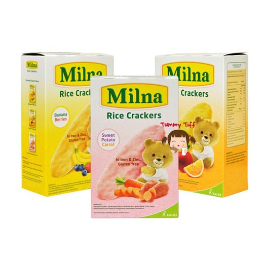 Jual Milna Rice Cracker / Milna Rice cracker / yummybites / snack bayi ...