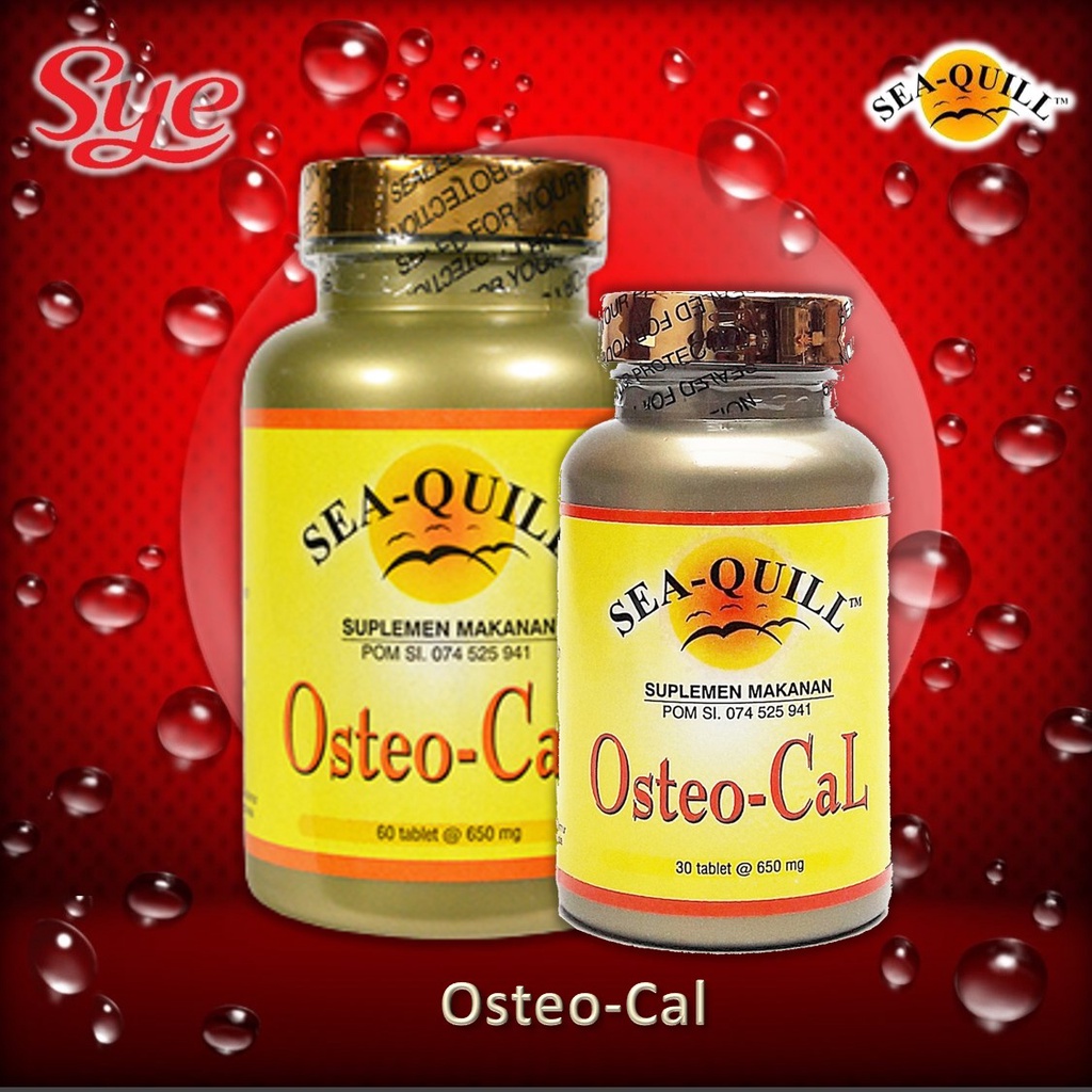 Jual Sea-Quill Osteo Cal 30 & 60 Tab / Sea Quill / Seaquill / Vitamin ...