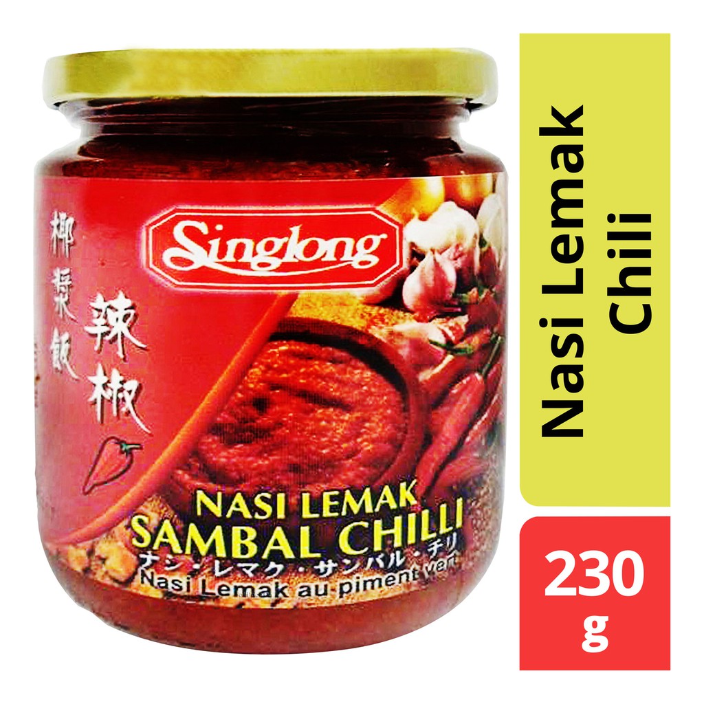 Jual Singlong Sing Long Sambal Chilli Chili Nasi Lemak 230g | Shopee Indonesia