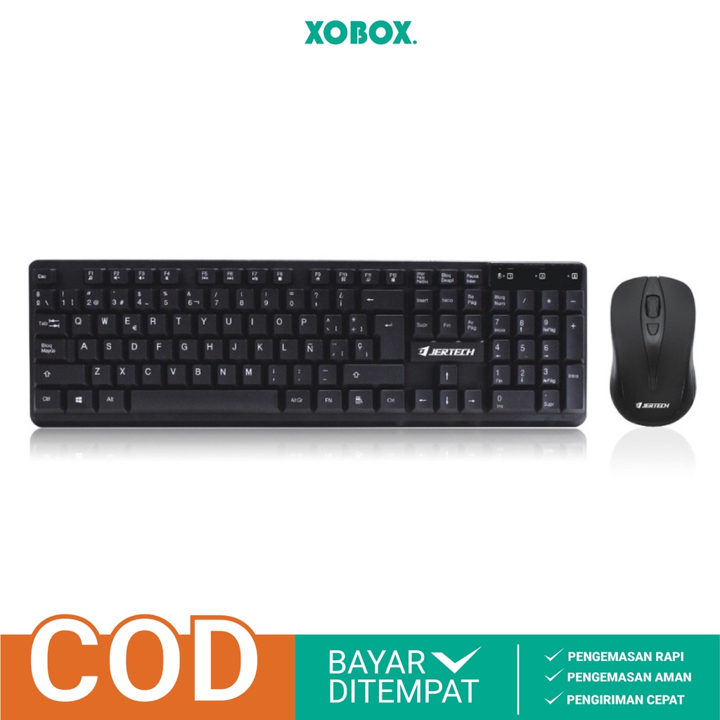 Jual Paket 1 Set Keyboard Dan Mouse KM300 Wireless Membrane Keyboard ...