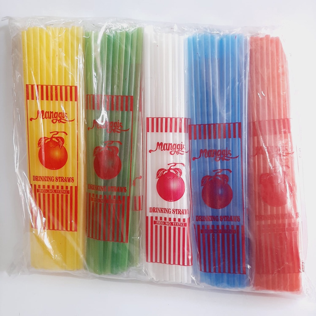 Jual SEDOTAN straw plastik 6MM KOMINASI murah panjang 25cm rainbow ...