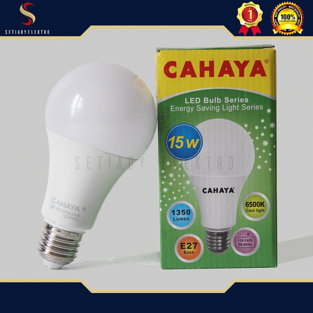 Jual LAMPU LED Cahaya 15 Watt Putih cahaya Terang Original - Garansi 1 ...