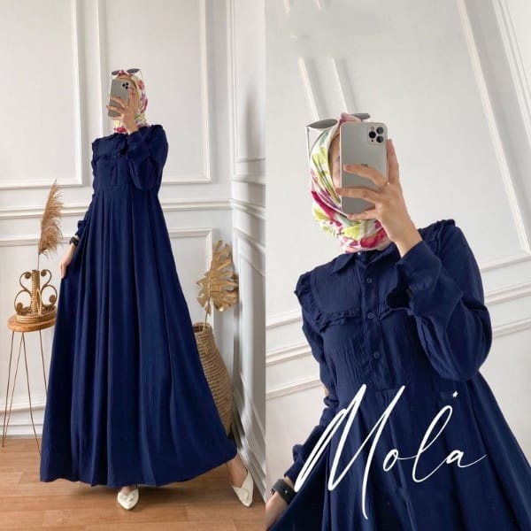 Jual MOLA DRESS MAXY DRESS CRINGKEL / DRESS WANITA MUSLIM | Shopee ...