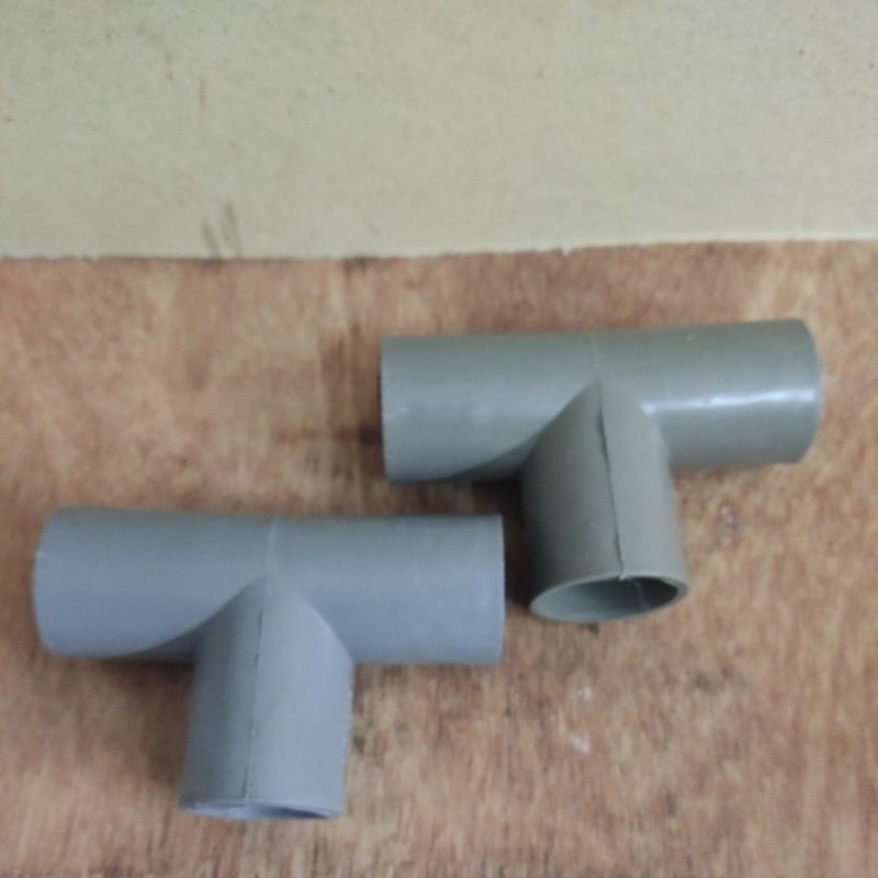 Jual Sambungan fitting pipa PVC Tee T polos AW 1 x 1 inch Merk CS-LON ...