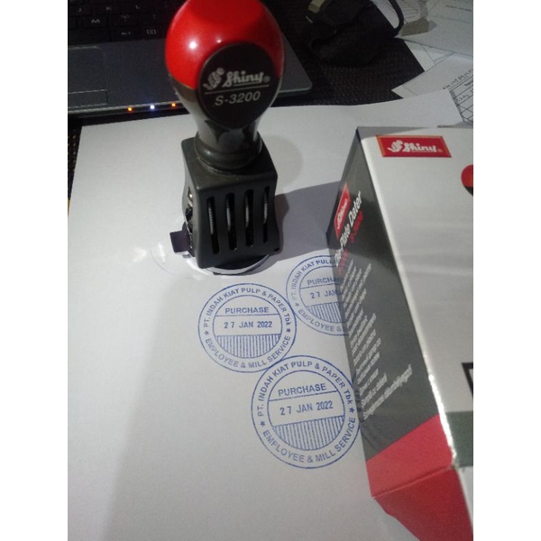 Jual Stempel Shiny s3200 (+ costum tulisan/ design) | Shopee Indonesia