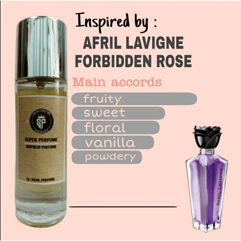 Jual AFRIL LAVIGNE FORBIDDEN ROSE inspired (35ml) | Shopee Indonesia