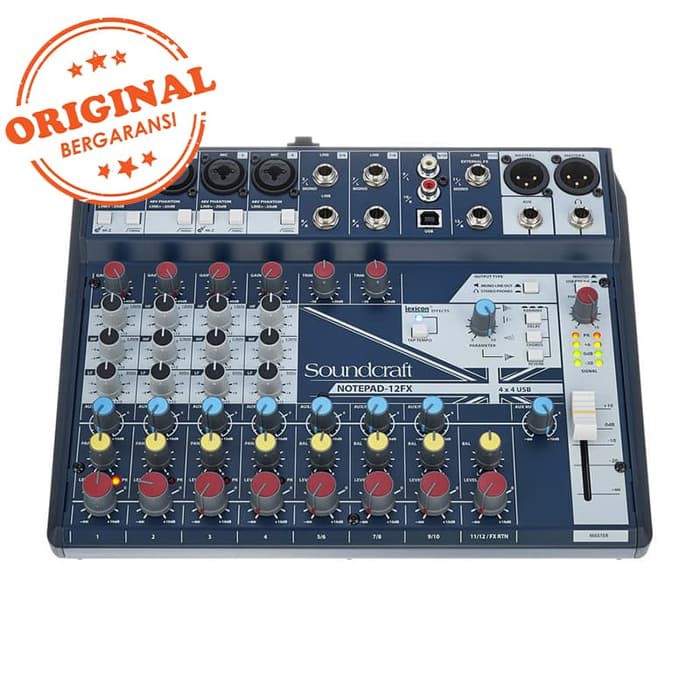 Jual Mixer Audio Soundcraft Notepad 12FX / Notepad 12 FX Original ...