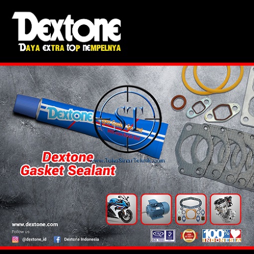 Jual Dextone Lem Speaker dan Super Gasket Sealant With iron Oxide Red ...