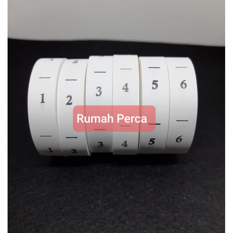 Jual LABEL SIZE ANGKA PER ROLL / LABEL BAJU SABLON | Shopee Indonesia
