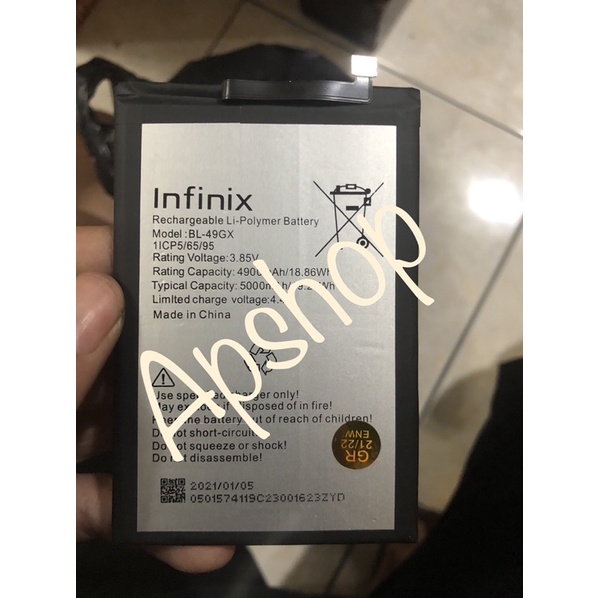 Jual Baterai Batre Batrai INFINIX NOTE 7 Lite BL-49GX | BL49GX Original ...