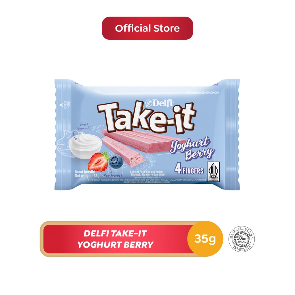 Jual Delfi Take it Yoghurt Berry 35 g | Shopee Indonesia