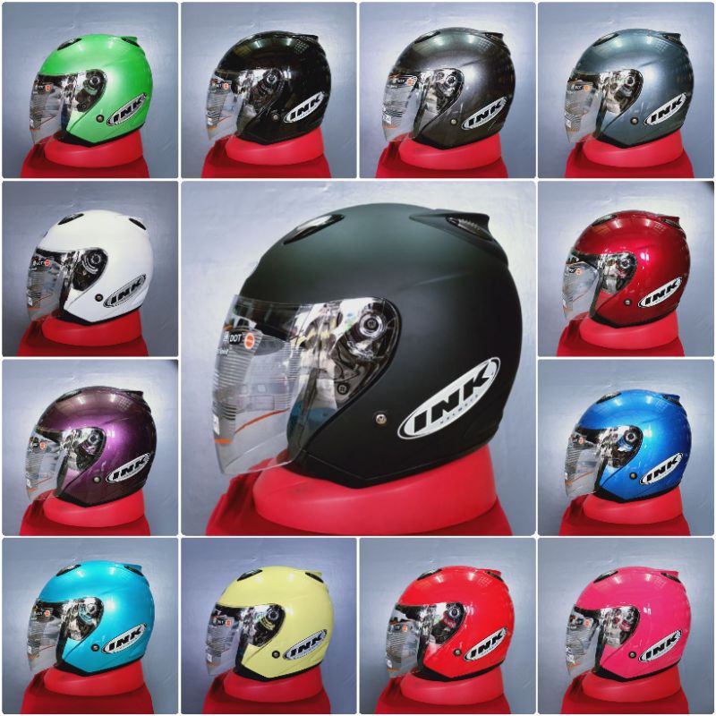 Jual 0Helm Half Face Ink Centro Jet Original 100%ori | Shopee Indonesia