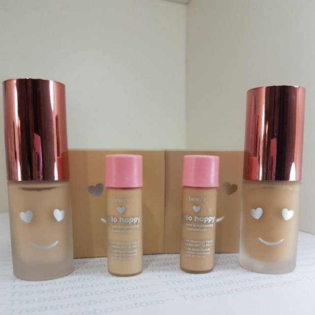 Jual HELLO HAPPY Flawless Brightening Foundation 3ml / 10ml | Shopee ...
