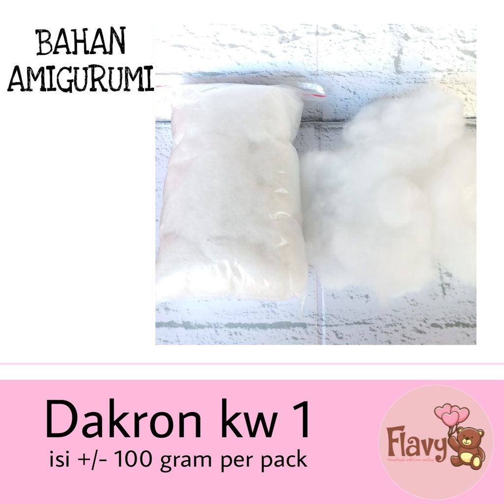 Jual DAKRON Kw 1 ECERAN 100 gram BAHAN AMIGURUMI | Shopee Indonesia