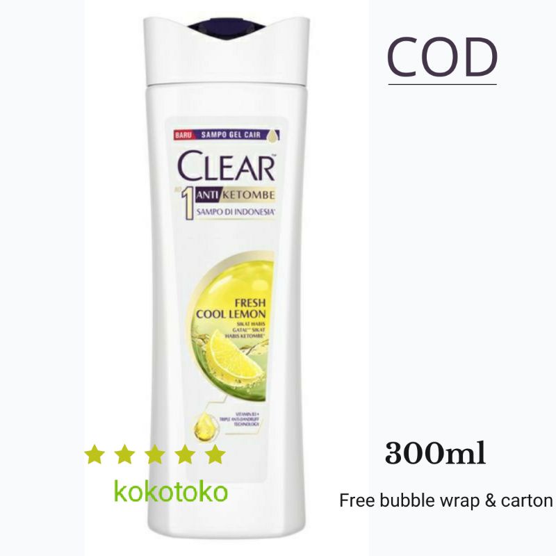Jual CLEAR SHAMPOO LEMON FRESH 300 ML | Shopee Indonesia