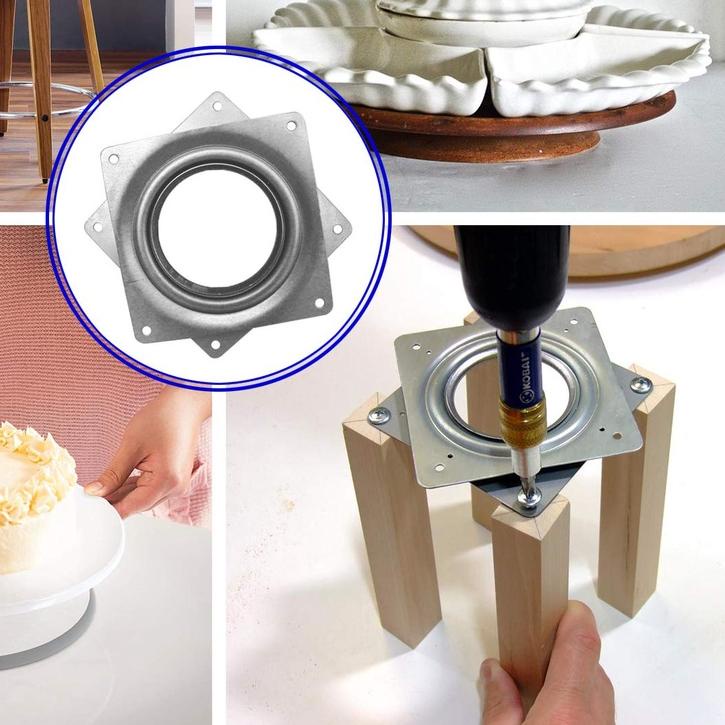 Jual Braket Ring Meja Putar Besi Persegi 15cm / Kursi Etalase Display ...