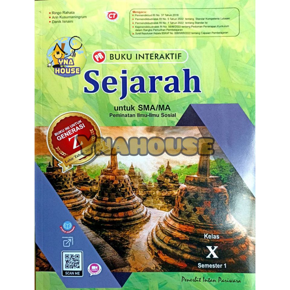 Jual Buku LKS PR Interaktif Intan Pariwara SMA/MA Kelas X/10 Semester 1 Tahun 2022 - 2023, Kur ...