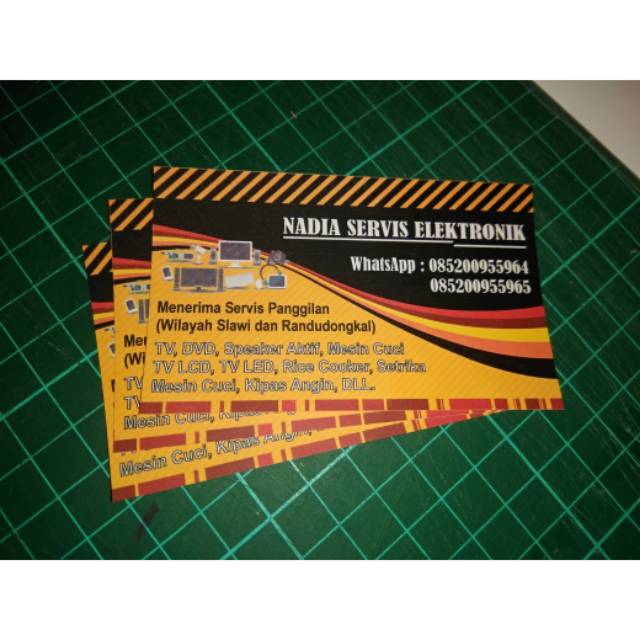 Jual Kartu Nama AC 210 Satu Sisi + Laminasi | Shopee Indonesia