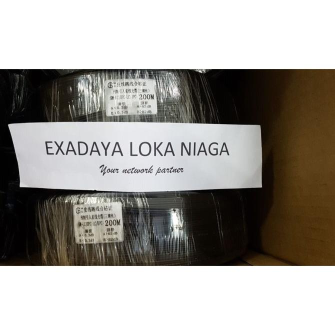 Jual Kabel Fiber Optik FTTH SC Indihome / Drop Wire Core Optic 200 ...