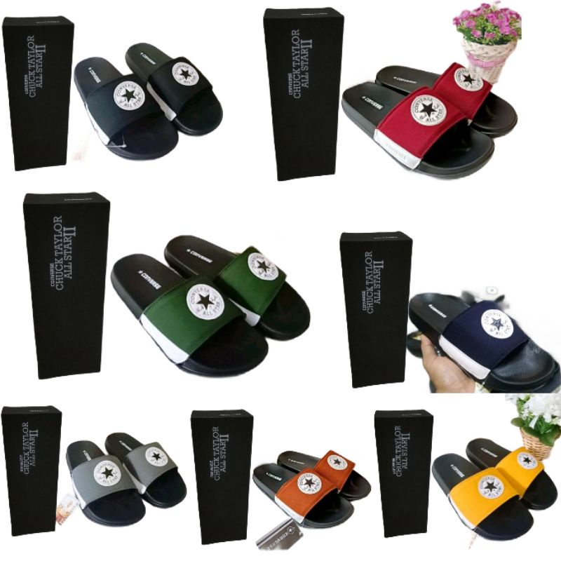 Jual SANDAL SLIDE CONVERSE CT PRIA WANITA/SENDAL SLOP CONVERSE SLIP ON ...