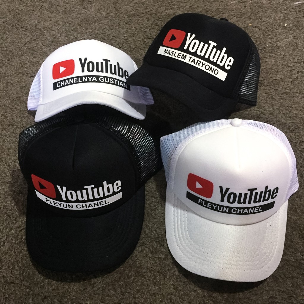 Jual TOPI JARING YOUTUBE INDONESIA - BISA PAKE NAMA CHANNEL KALIAN ...