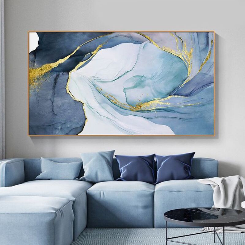 Jual lukisan abstrak modern,lukisan aesthetic | Shopee Indonesia
