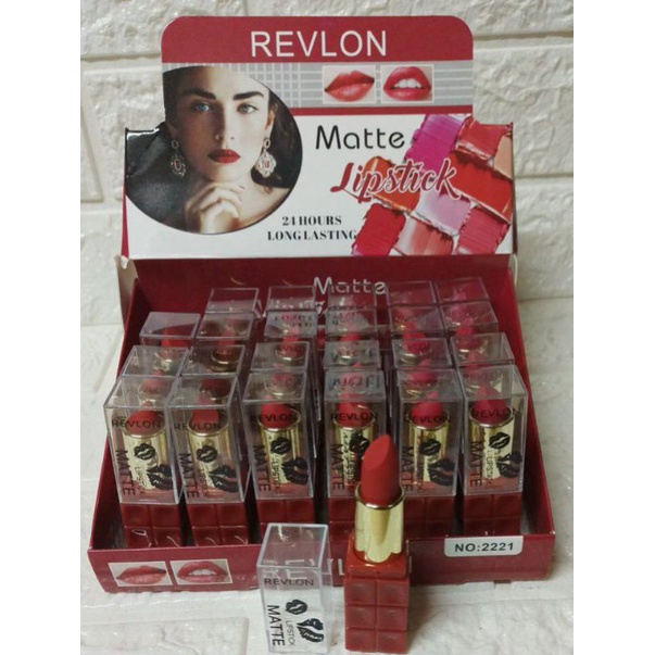 Jual Lipstik Revlon Matte Long Lasting No.2221 isi 6pcs | Shopee Indonesia
