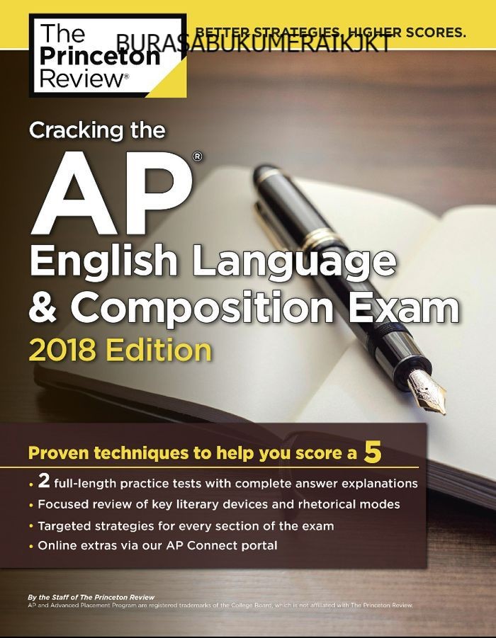 Jual Cracking the AP English Language & Composition Exam, 2018 Edition ...