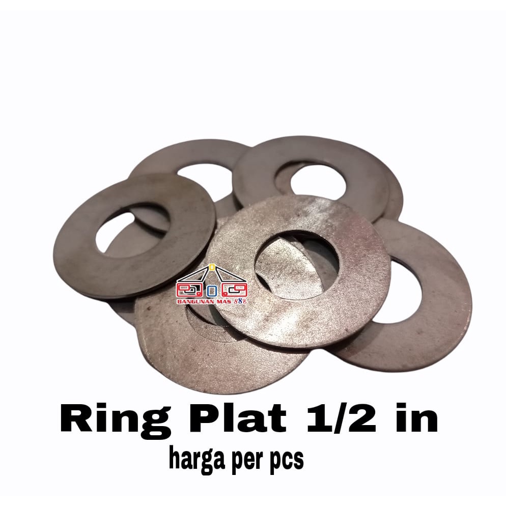 Jual RING PLAT BAUT 1/2 INC tipis - Ring baut kunci19 -Ring Plat Washer ...