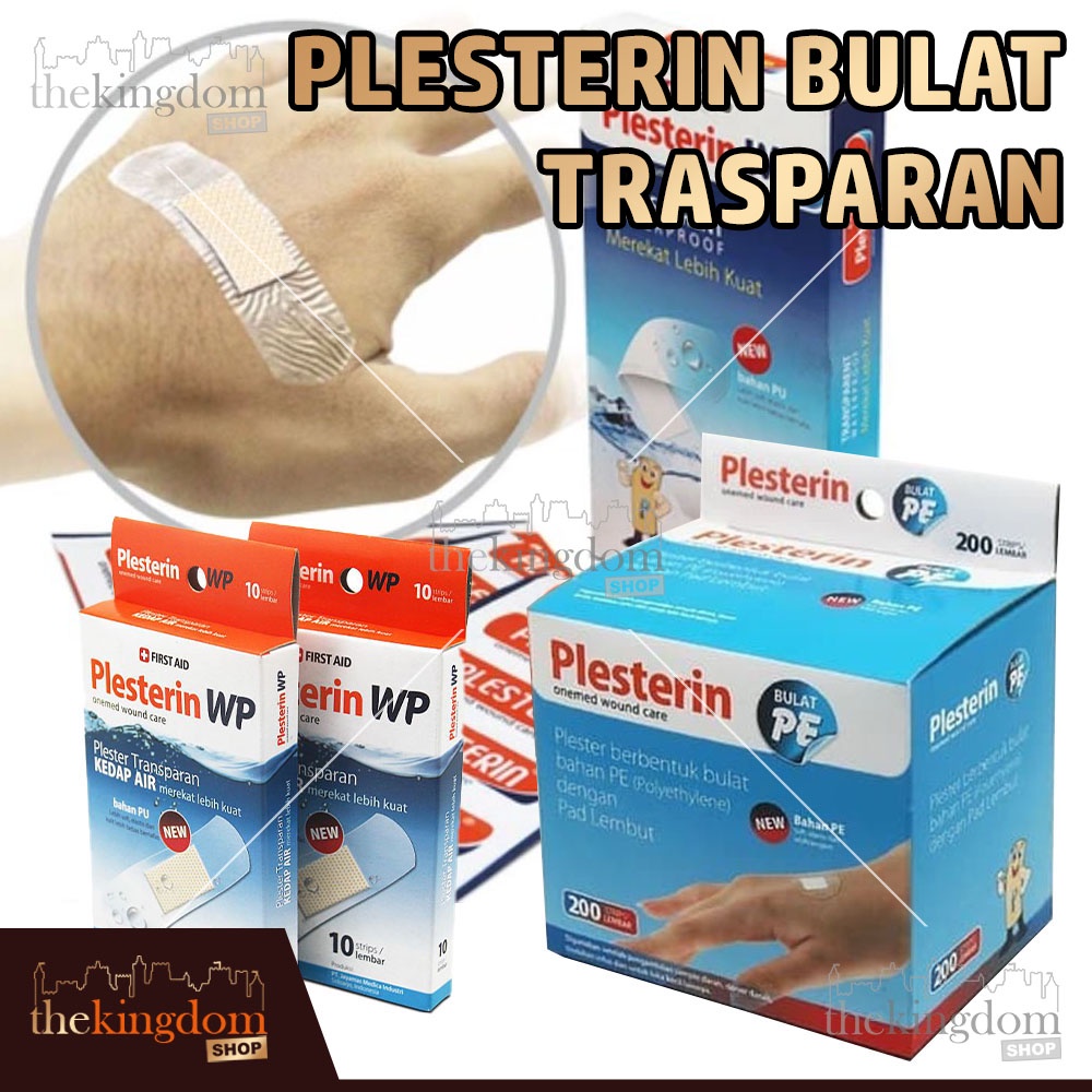 Jual Plesterin Bulat PE WP Onemed Plester Bulat Coklat Transparan Kids ...