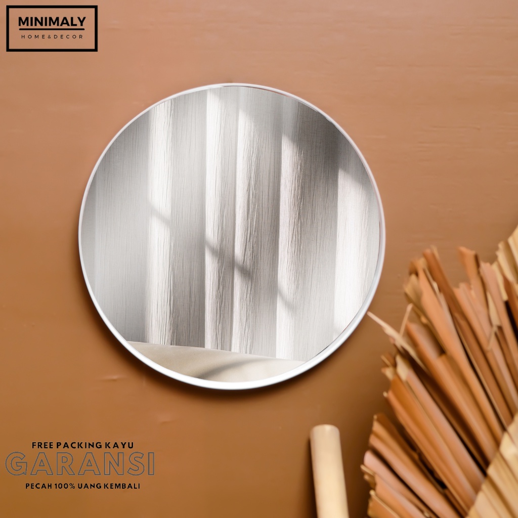 Jual Minimaly01 Kaca Dinding (diameter 30cm) Kaca Gantung Kaca kamar ...