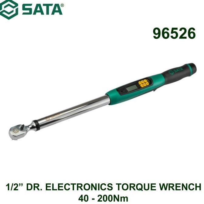 Jual TORSI DIGITAL 1/2 DR ELECTRONICS TORQUE WRENCH 40-200Nm 96526 SATA ...