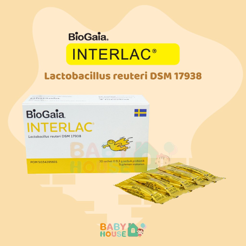 Jual Interlac Serbuk Probiotics Sachet New 30pk Interlac Probiotik Mini ...