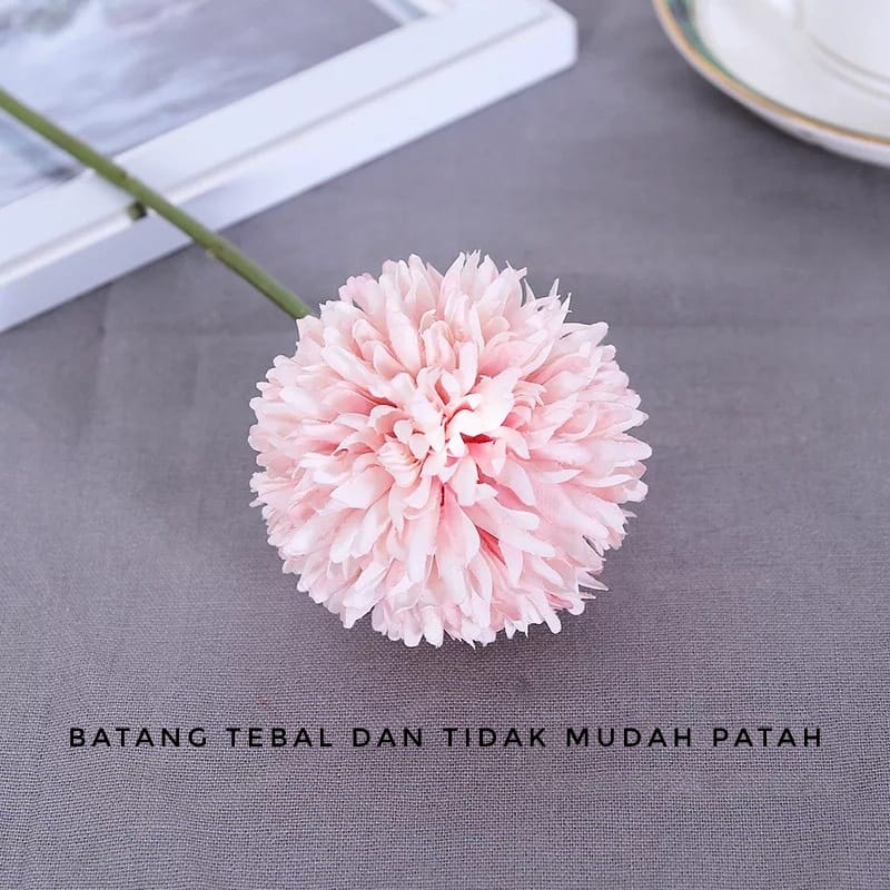 Jual [NEW] Bunga Pom Pom Bunga Artificial Pompom Bunga Dandelion Bulat ...