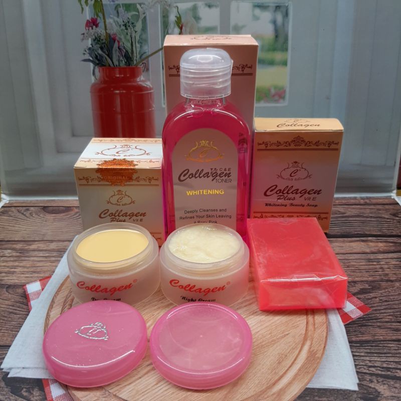 Jual PAKET CREAM COLLAGEN ORIGINAL BPOM 4in1 (CREAM,TONER,SABUN ...