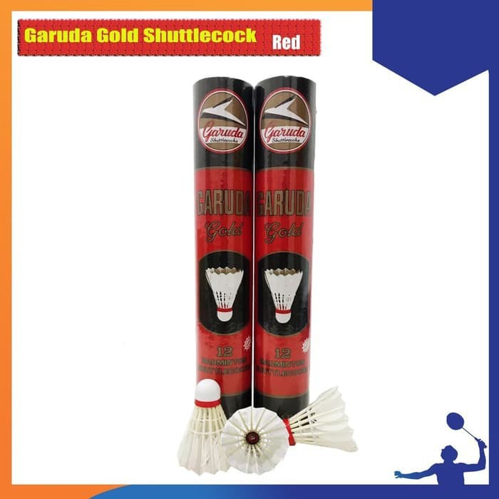 Jual SHUTTLECOCK / COCK BADMINTON GARUDA GOLD MERAH ORIGINAL 100% ...