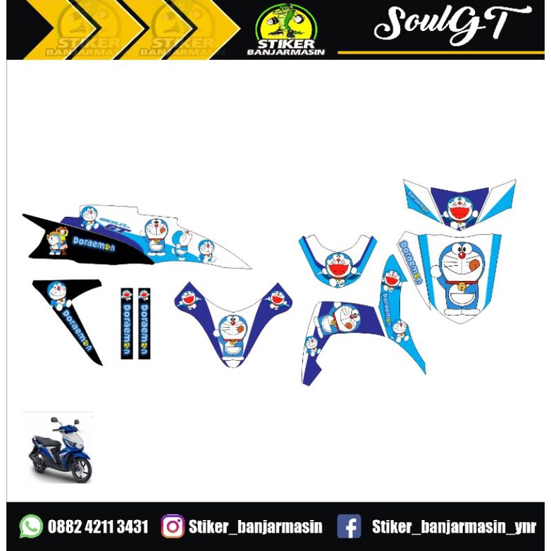 Jual DECAL / STRIPING / LES MOTOR SOULGT ( MOTIF RACING , BALAP ...