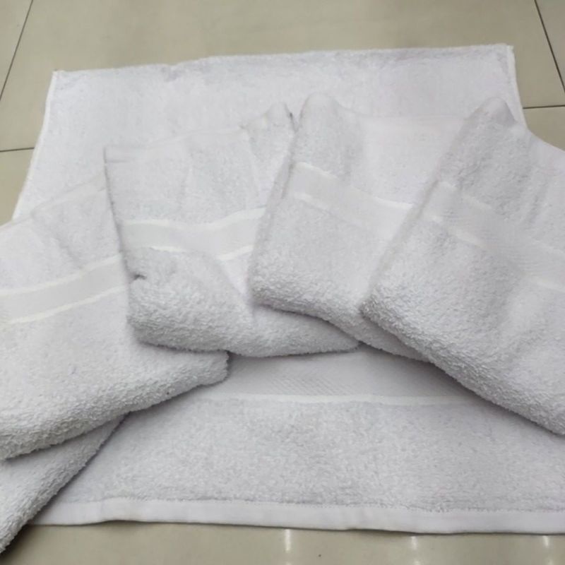 Jual Handuk putih polos / handuk putih / handuk polos / handuk putih ...